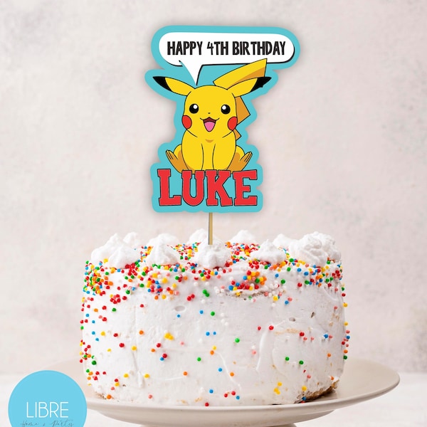 Pikachu Cake Topper - Etsy