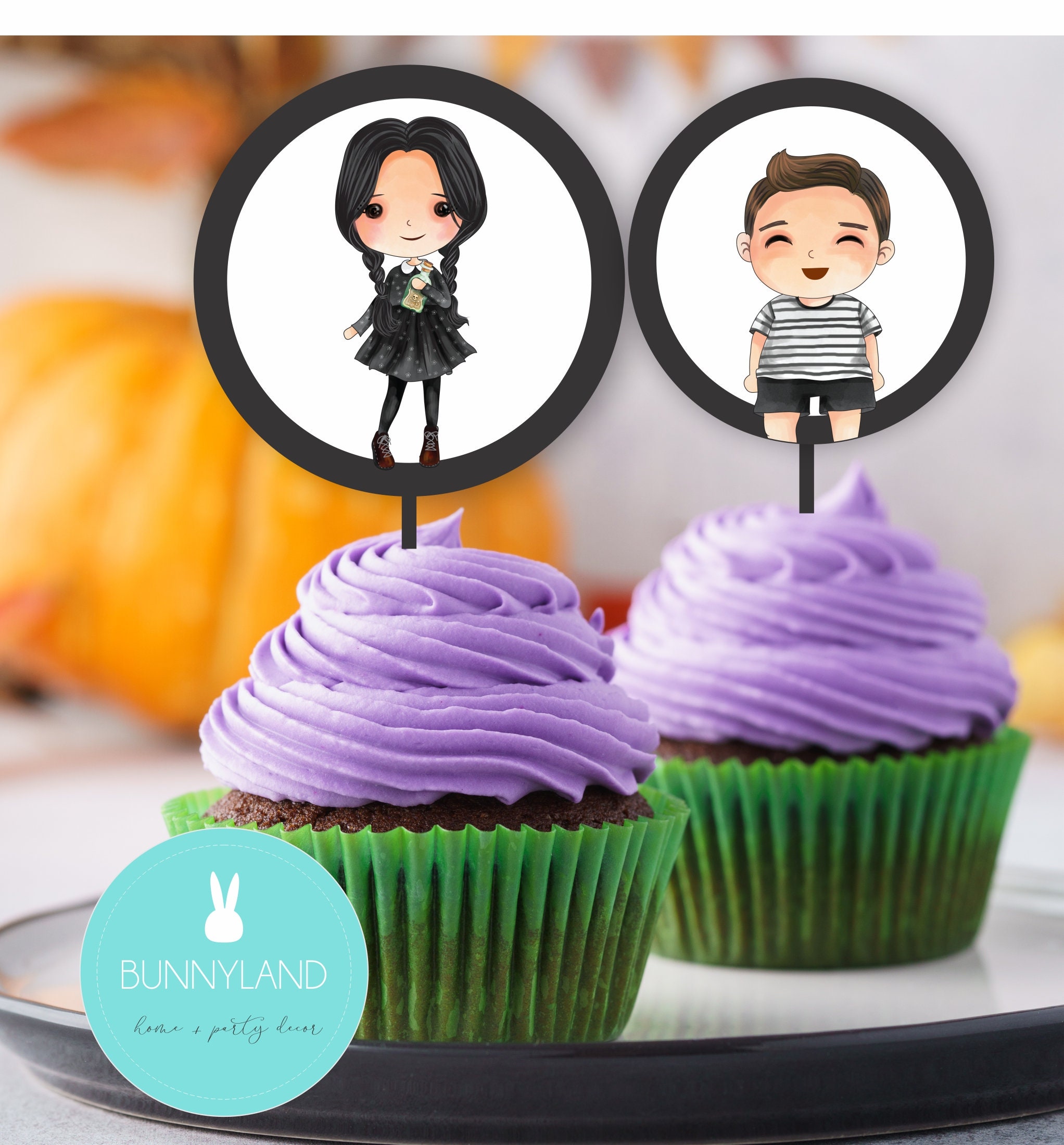 Addams Family Party Toppers: Printable Halloween Decor (digital ...