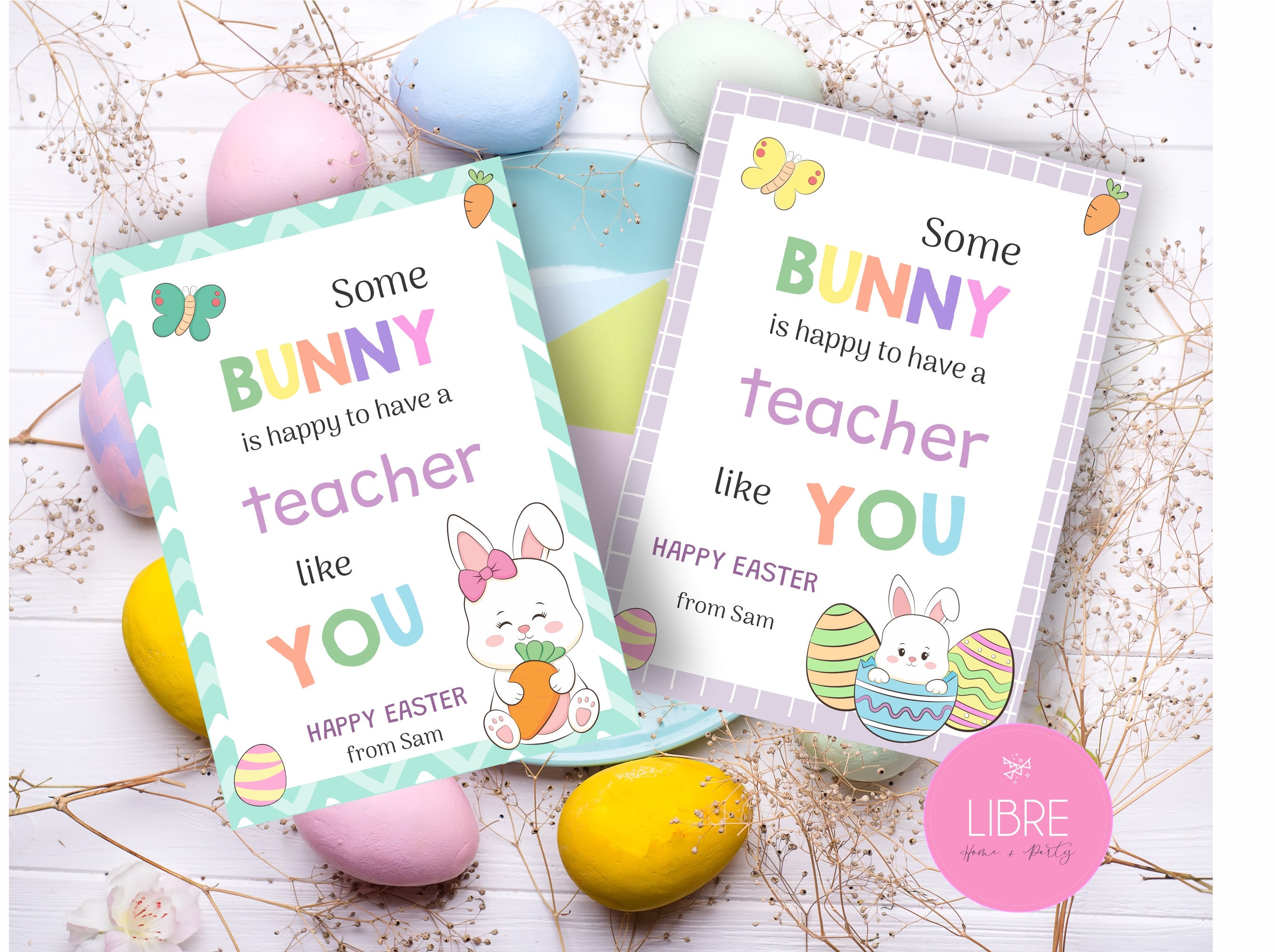 Printable Teacher Appreciation Easter Tag, Best Teacher Any Bunny Could ...