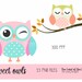 CUTE OWL CLIPART' Owls Clipart Digital Owls Clipart. Baby Shower ...