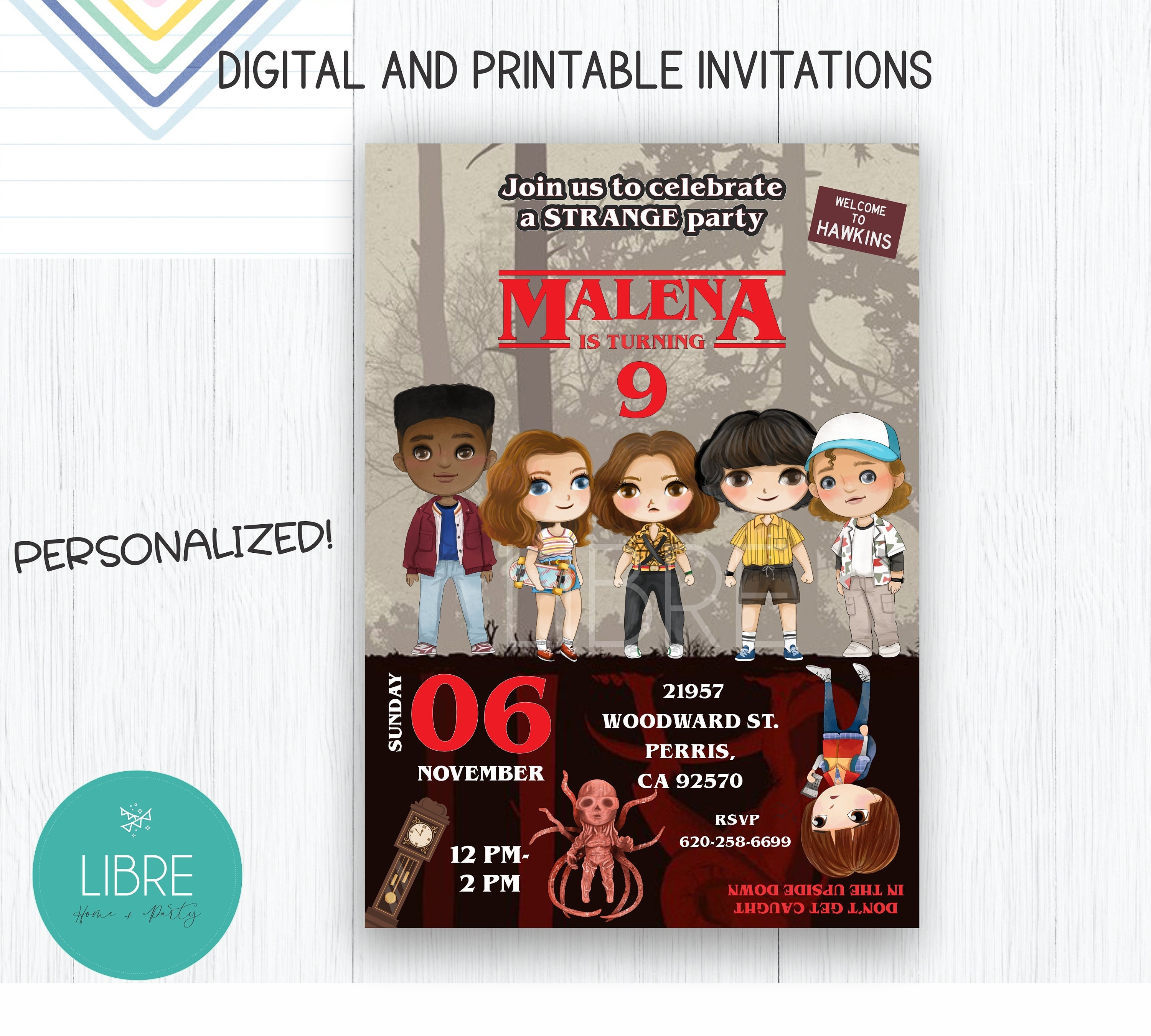Stranger Things Digital and Printable Invitation , Eddie Munson ...