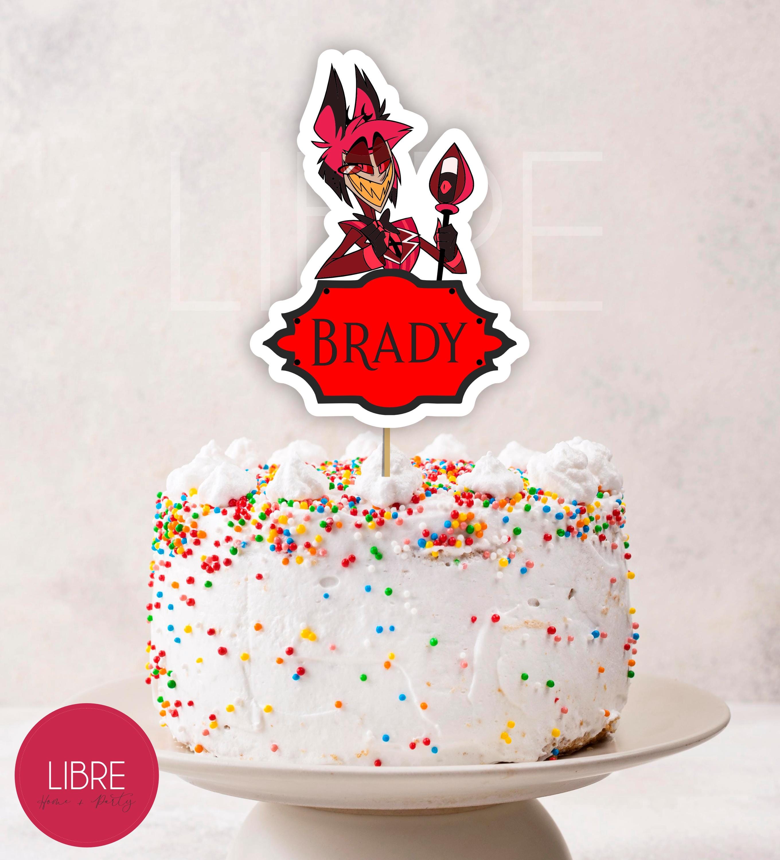 Alastor Hazbin Hotel Cake Topper: Printable Party Decoration (+18 ...