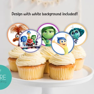 Inside Out 2 Party Toppers: Printable Birthday Decorations (instant ...