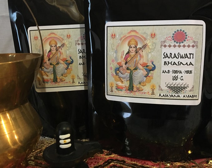 Saraswati Bhasma and Siddha Herbs (100g) Rasayana Ausadhi - Etsy