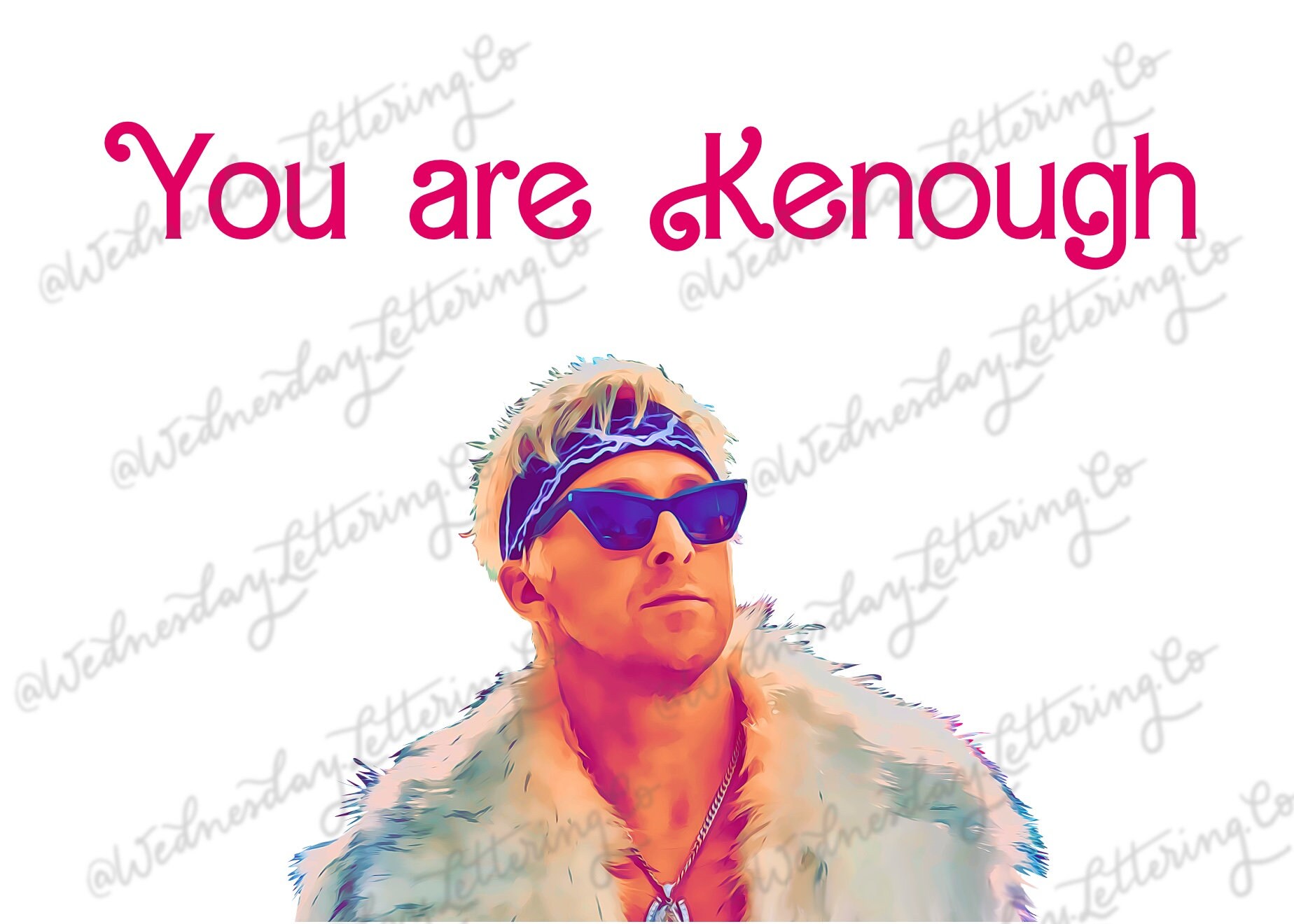 You Are Kenough Valentine Card, Printable Card, Barbie Movie, Barbie ...