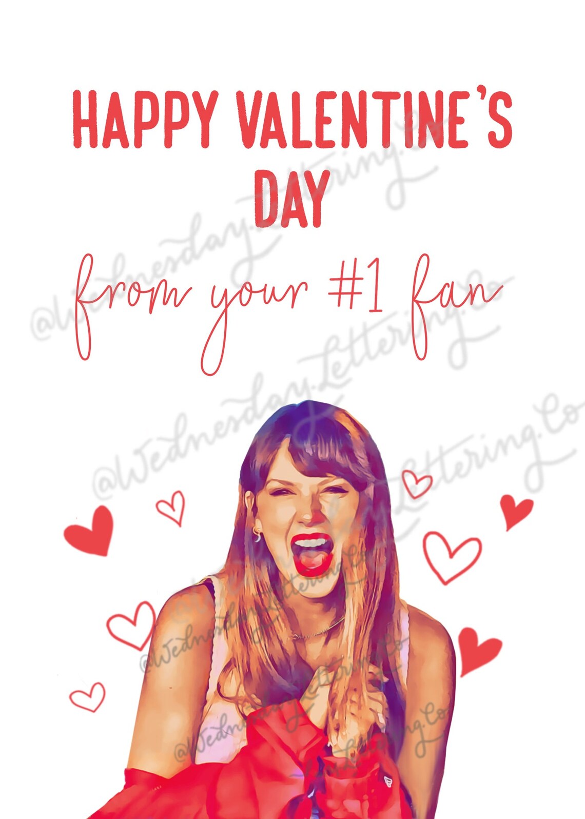 Taylor Swift Valentines Day Card, Printable Card, Swiftie Valentine ...