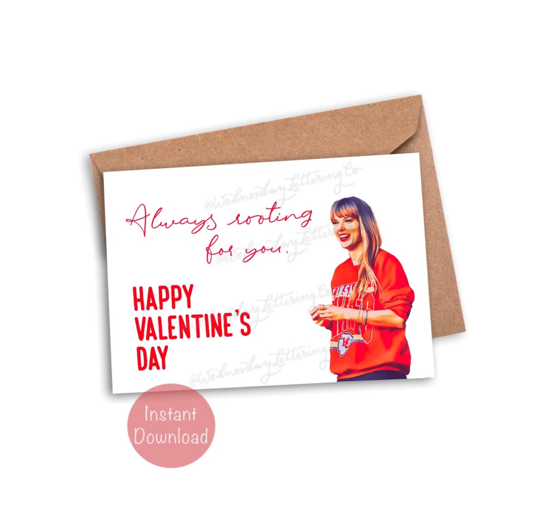 Taylor Swift Valentine’s Day Card, Printable Card, Swiftie Valentine ...