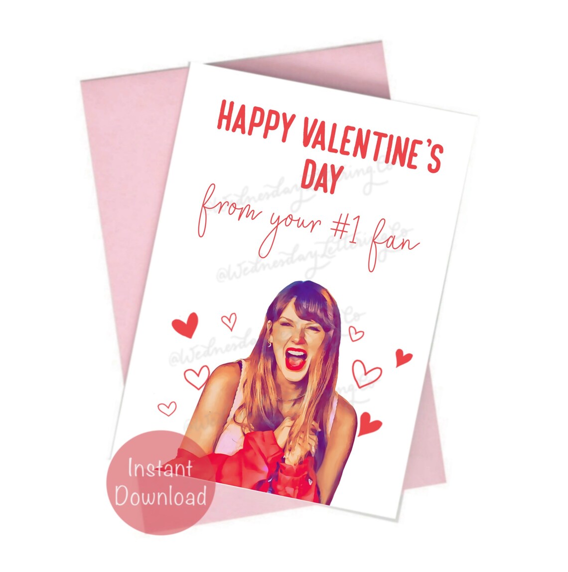 Taylor Swift Valentines Day Card, Printable Card, Swiftie Valentine ...