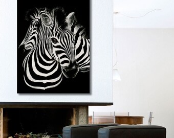 Zebra Metal Art - Etsy