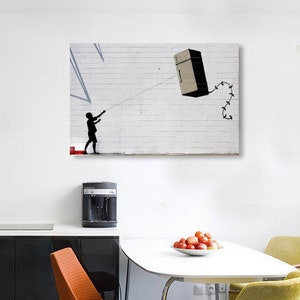 Banksy Fridge Kite Graffiti Street Art Large - Etsy