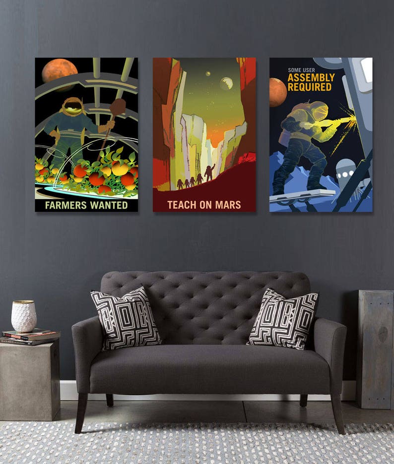 NASA Mars Recruitment Posters Explore Mars HR Space Poster - Etsy