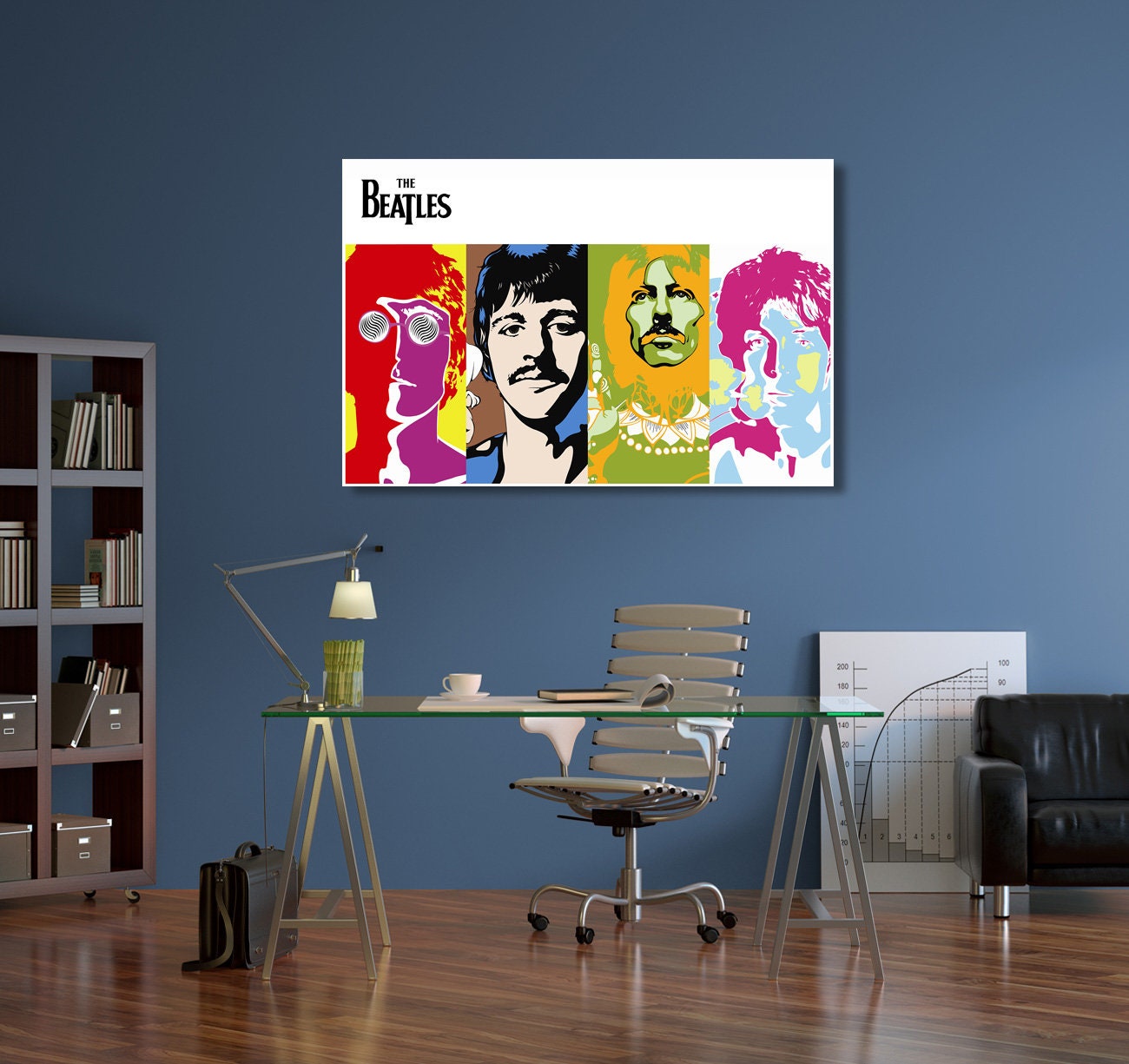 The Beatles Exhibition Poster - Metal Printing Wall Art - Home Decor ...