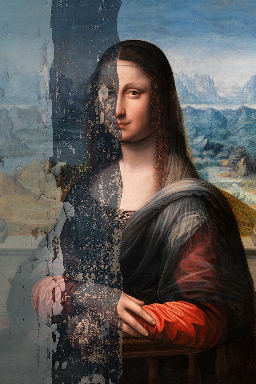 Altered Art Extra Large Metal Wall Art Print Hidden Beauty - Etsy