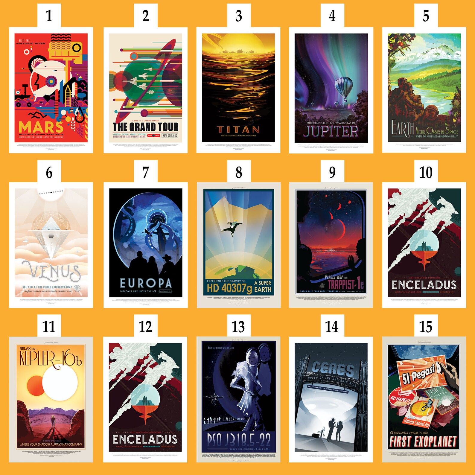 NASA Space Tourism Posters on Metal Visions of the Future | Etsy