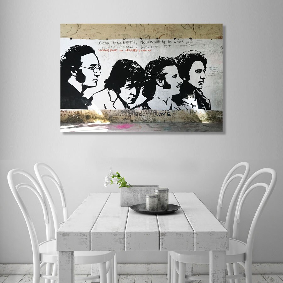 Beatles Graffiti Street Art Swarg Ashram Rishikesh India, Extra Large ...