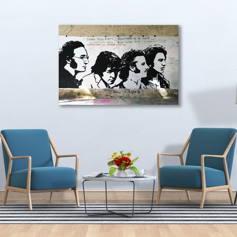 Beatles Graffiti Street Art Swarg Ashram Rishikesh India - Etsy