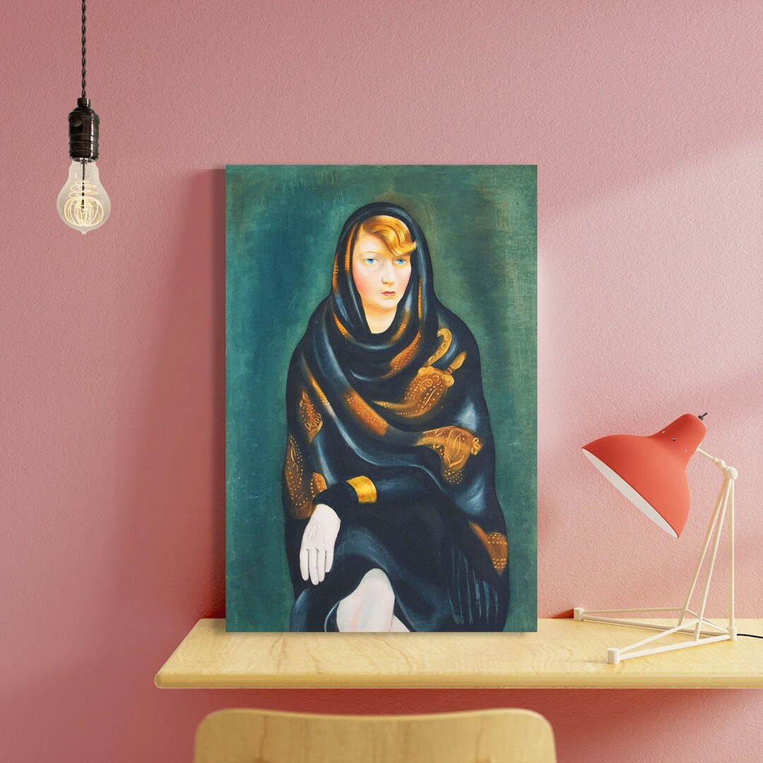 Moise Kisling Sonya Large Metal Wall Art Print Masterpiece - Etsy