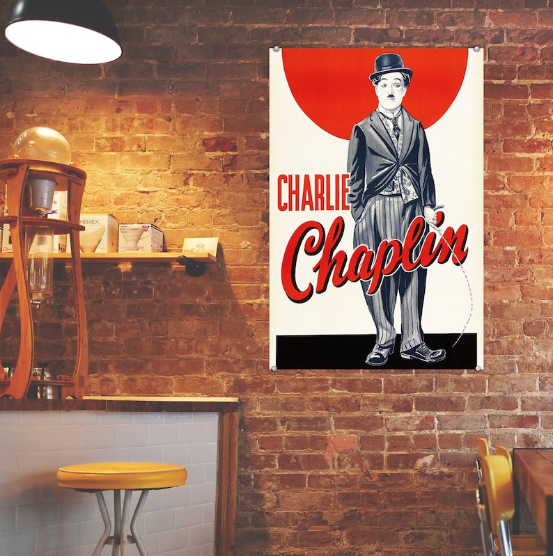 Charlie Chaplin Vintage Movie Poster Advertising Poster on - Etsy