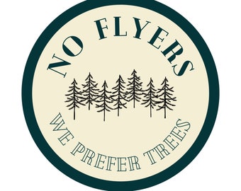 No Flyers | Etsy