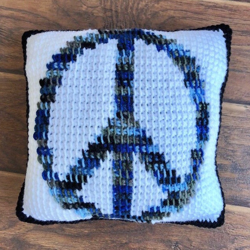 Crochet Peace Sign - Etsy