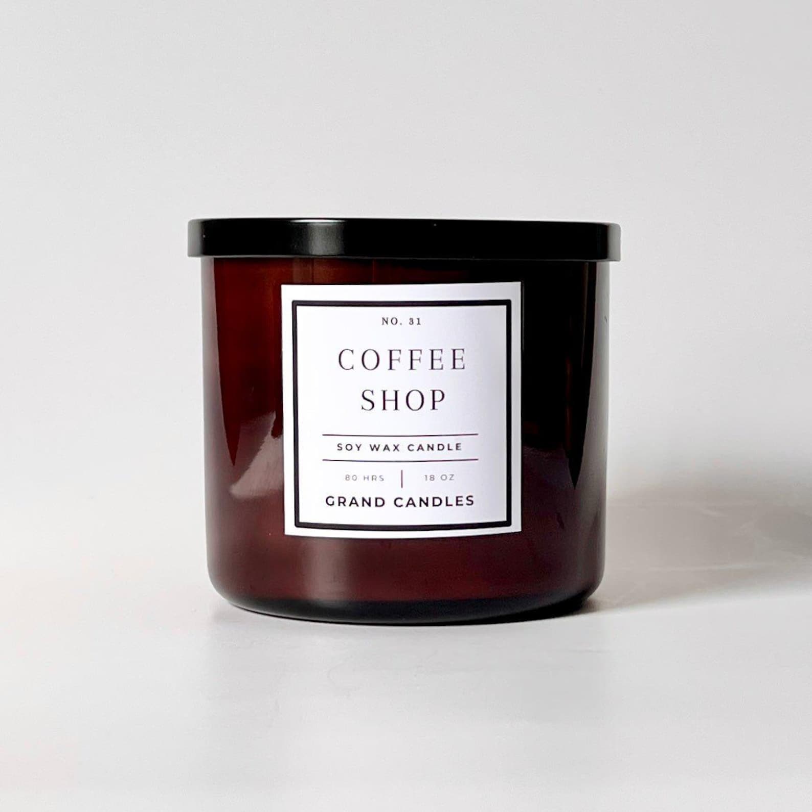 Coffee Shop Candle – Fresh Brewed Coffee Scented Soy Candle, Cozy Home ...