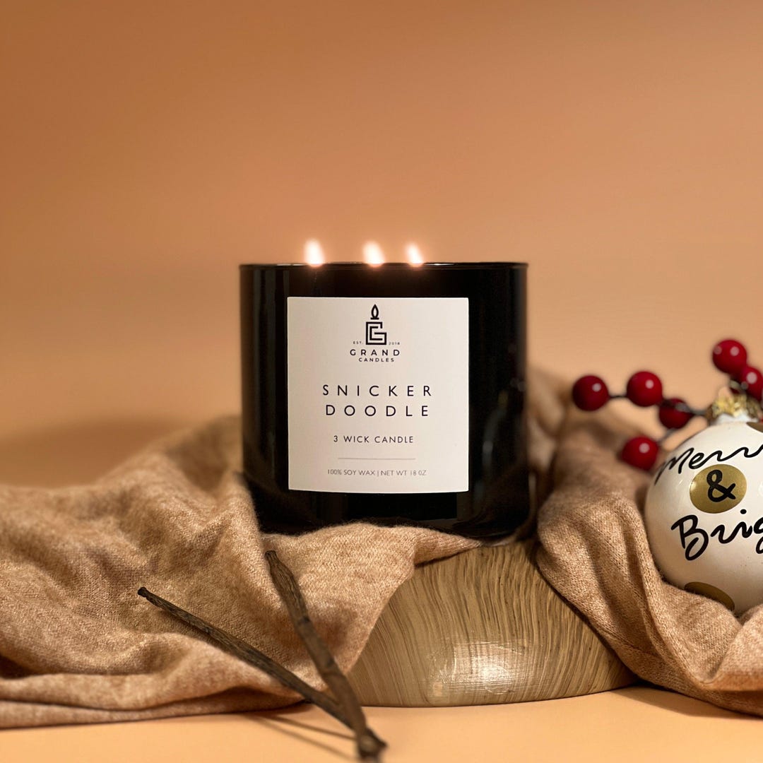 Snickerdoodle Candle Hand-poured Soy Wax Candle With Warm Cinnamon and ...