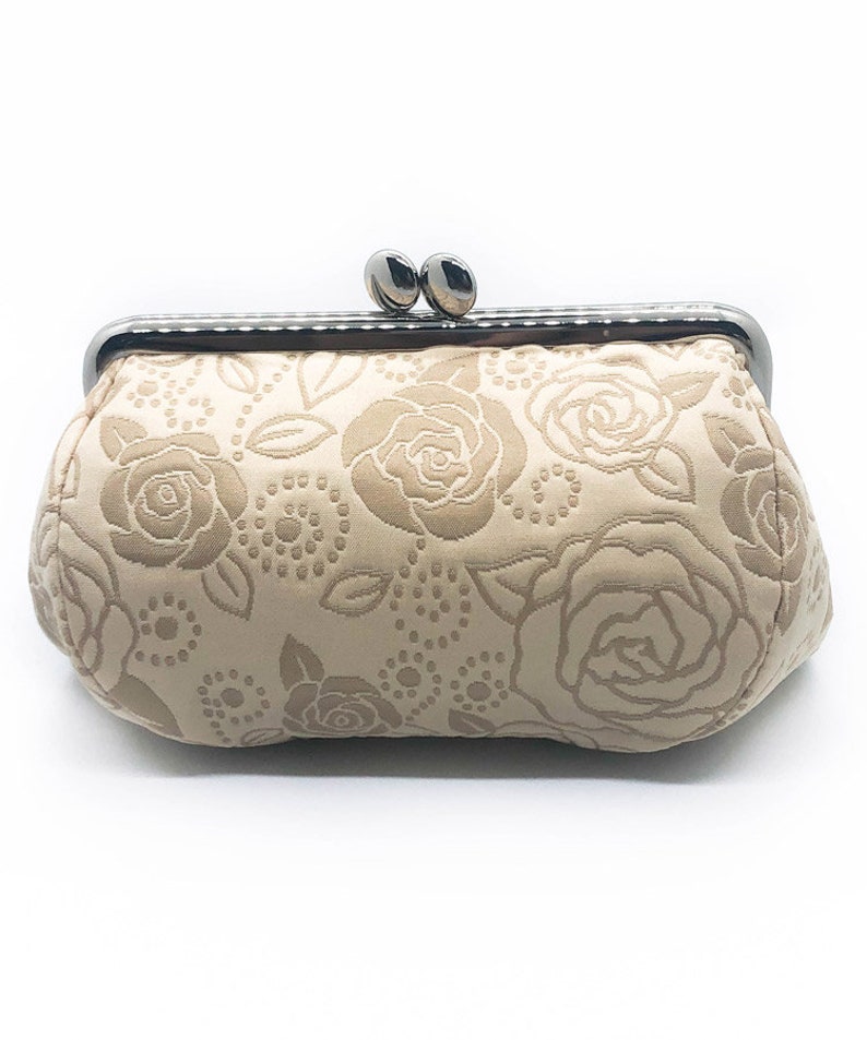 Rose Weaved Metal Clasp Pouch / Kiss Lock Makeup Pouch / Japanese ...