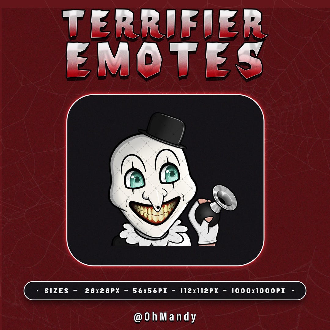 Art the Clown Emote for Twitch & Discord - Etsy