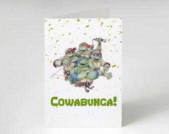 Ninja Turtle Birthday Card - Etsy UK