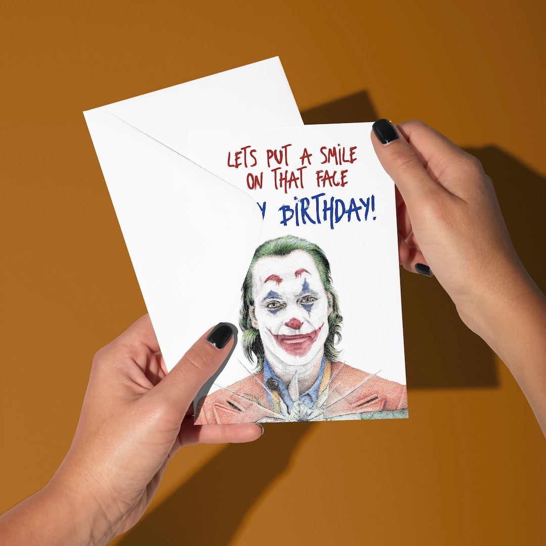 Fan Art Birthday Card, Funny 8x6 Matte Card - Etsy