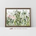 Wild Flower Wall Art of Meadow in Watercolor Nature Wall Art - Etsy