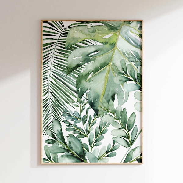 Palm Leaf Print - Etsy