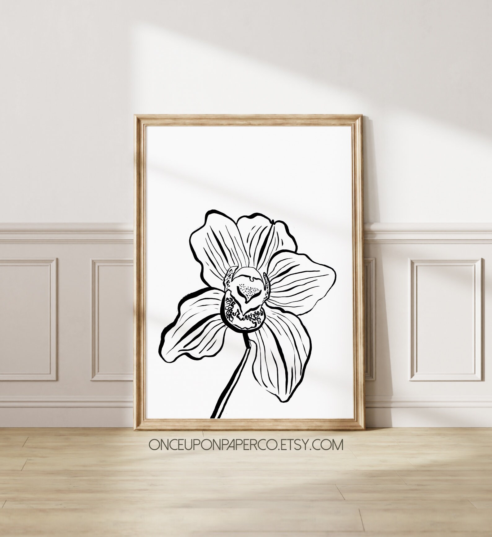 Abstract Orchid Painting