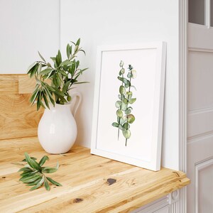 Eucalyptus Poster, Gum Leaf Watercolor, Australian Nature, Eucalyptus ...