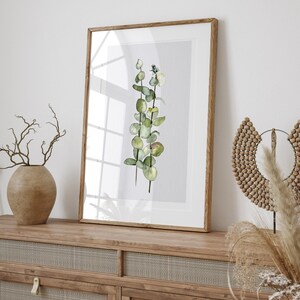 Eucalyptus Poster, Gum Leaf Watercolor, Australian Nature, Eucalyptus ...