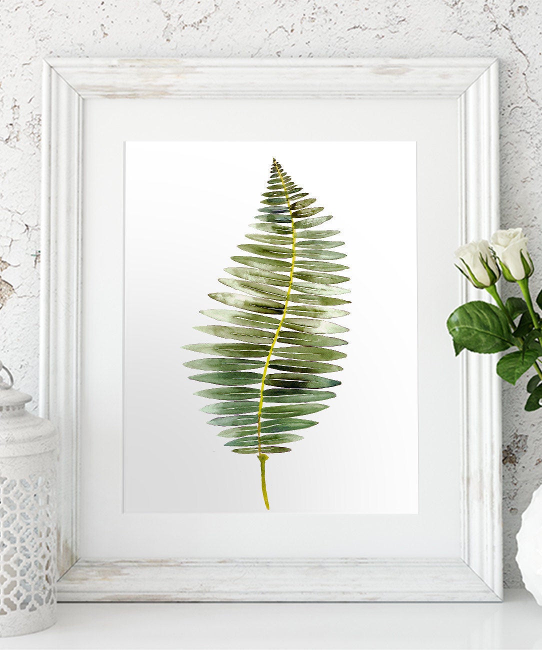 Fern Print Illustration Botanical Watercolor Art Fern Poster - Etsy ...
