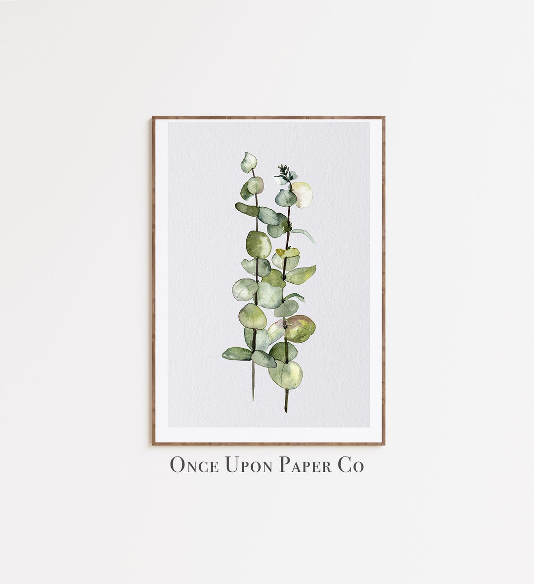 Eucalyptus Poster, Gum Leaf Watercolor, Australian Nature, Eucalyptus ...