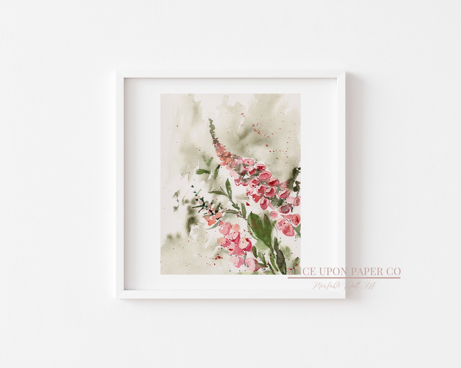 Wild Flower Print of Foxgloves Flower Print Floral Print - Etsy