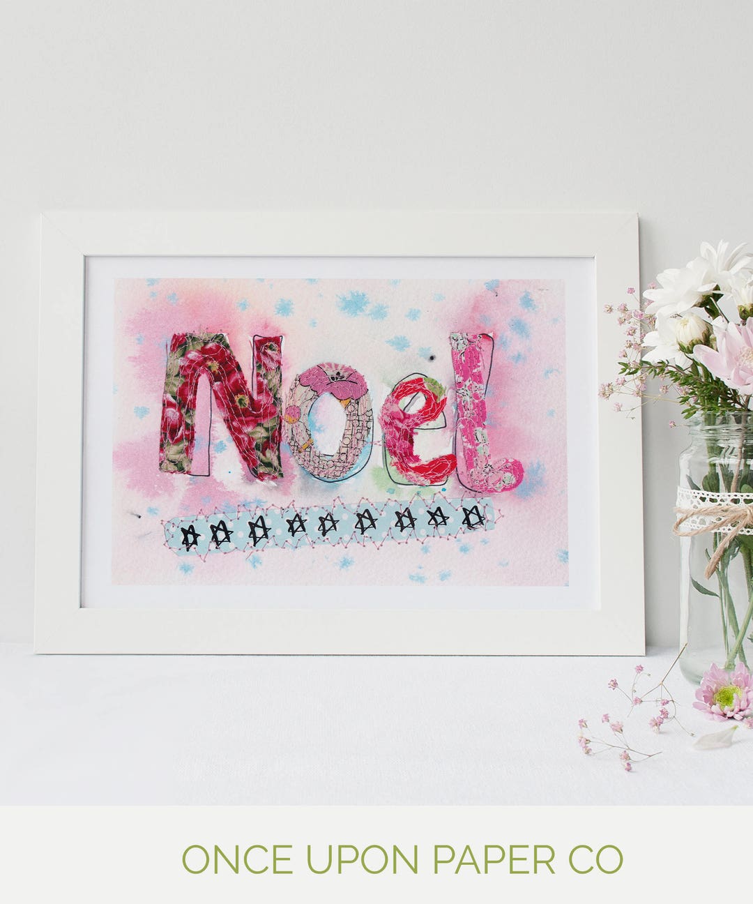 Christmas Sign Printable Wall Art, Holiday Decor Print With Noel ...