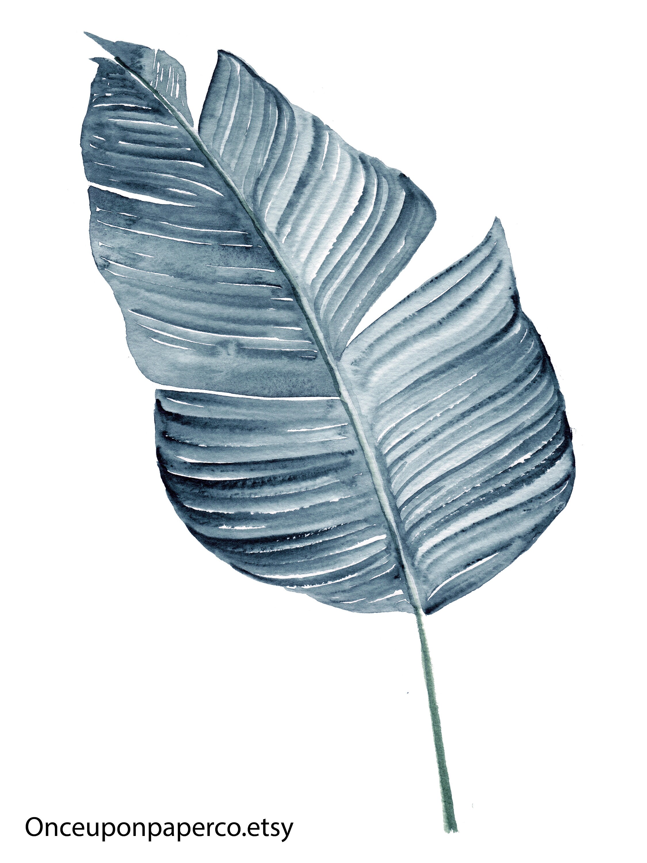 Blue Botanical Print Botanical Art Art Print Leaf Print - Etsy