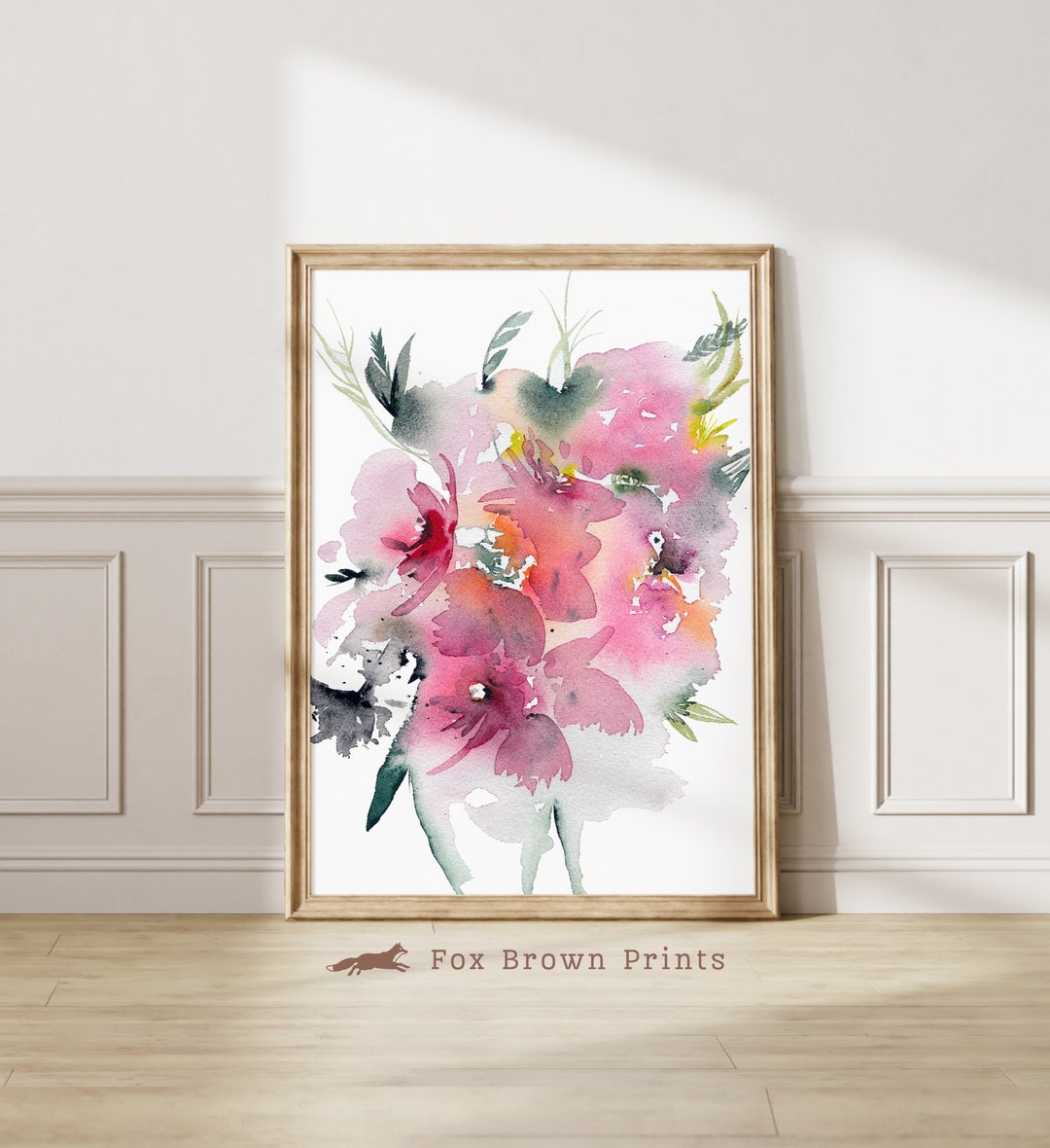 Watercolor Wall Art Flower Print Watercolor Flowers - Etsy