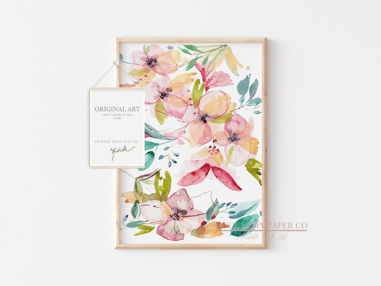 Watercolor Floral Print Set Art Prints Set of Three | Etsy