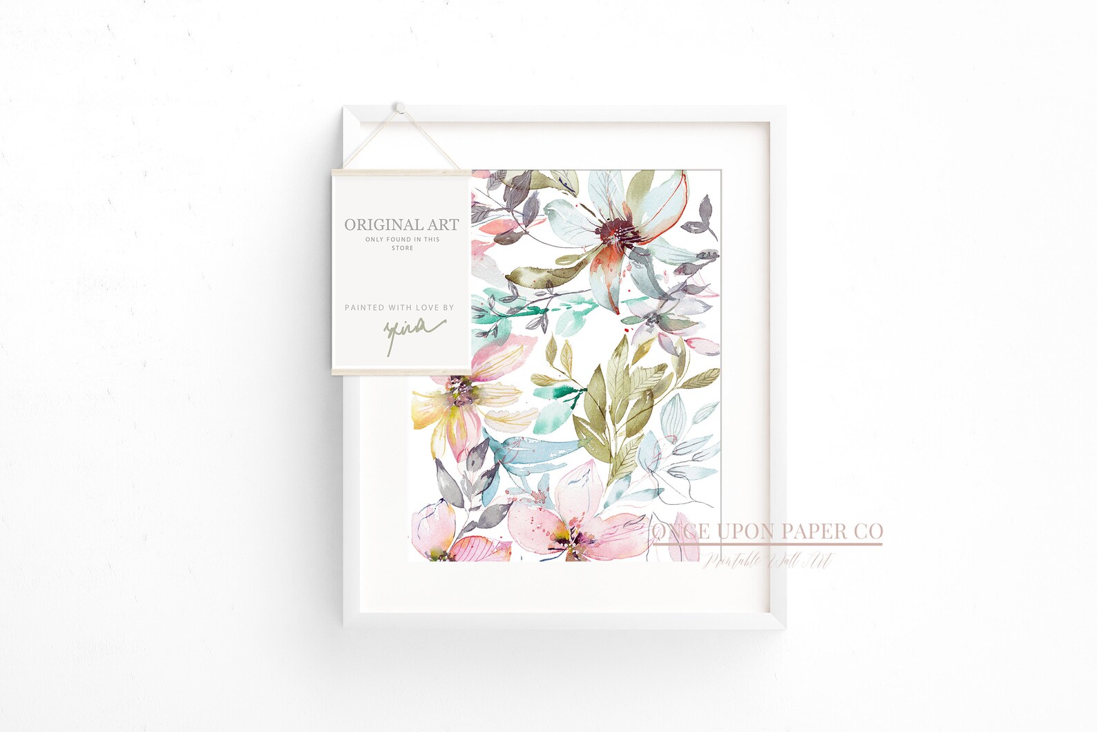 Watercolor Floral Print Set Art Prints Set of Three | Etsy