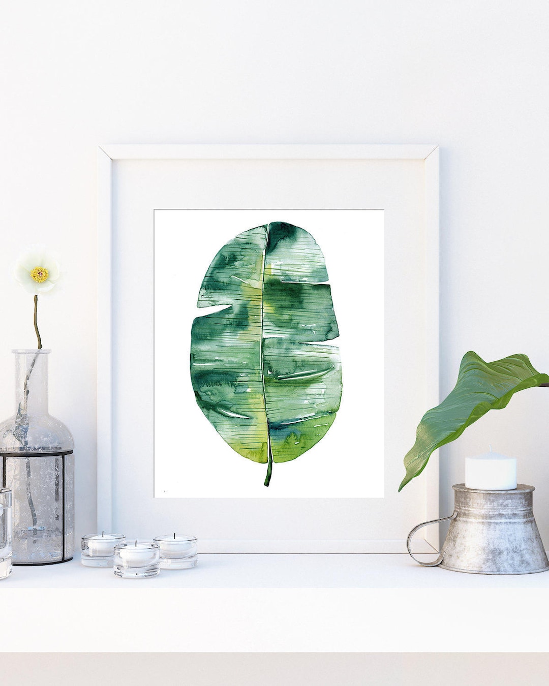 Banana Leaf Decor Banana Leaves Art Banana Leaf Wall Art - Etsy