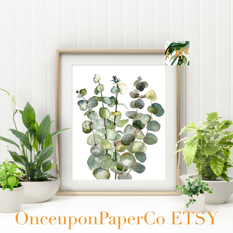 Eucalyptus printable Eucalyptus poster Eucalyptus wall art | Etsy