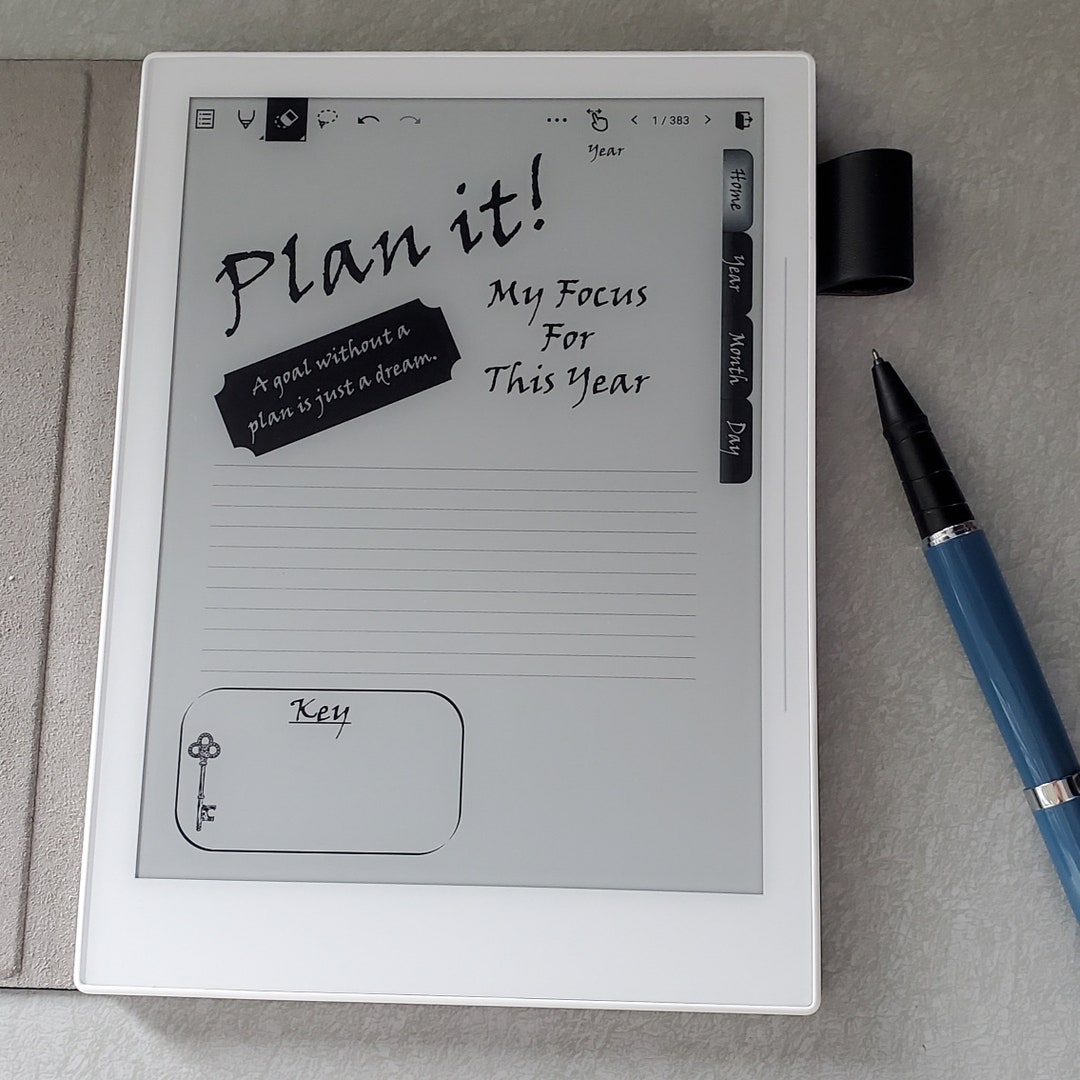 Undated Planner Hyperlinked PDF E-ink (supernote, Remarkable) - Etsy