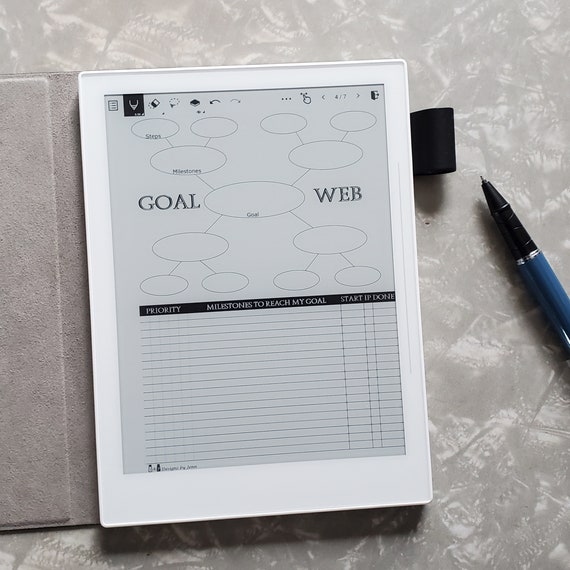 Goal Planner Template E-ink supernote Remarkable | Etsy