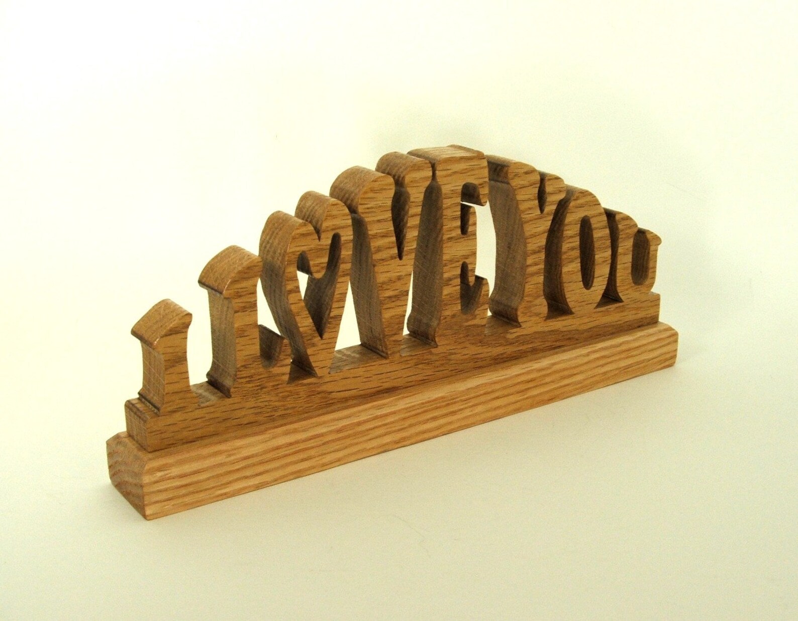 I LOVE YOU Wood Sign Ready for Your Desk or Shelf | Etsy