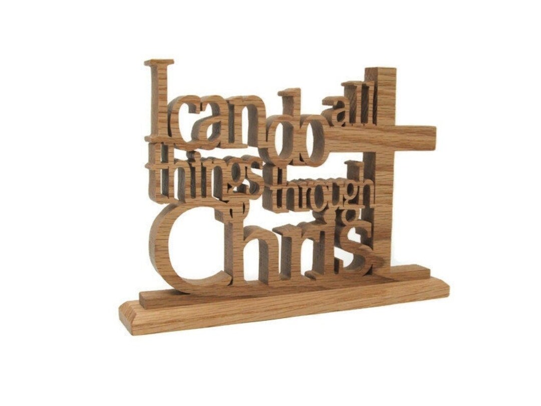 I Can Do All Things Through Christ Bible Verse Quotation From - Etsy