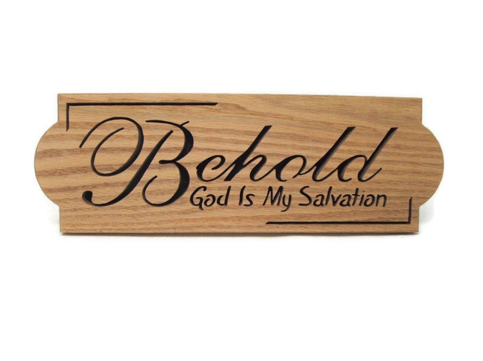 Behold God is My Salvation. Handmade Bible Wall Sign - Etsy